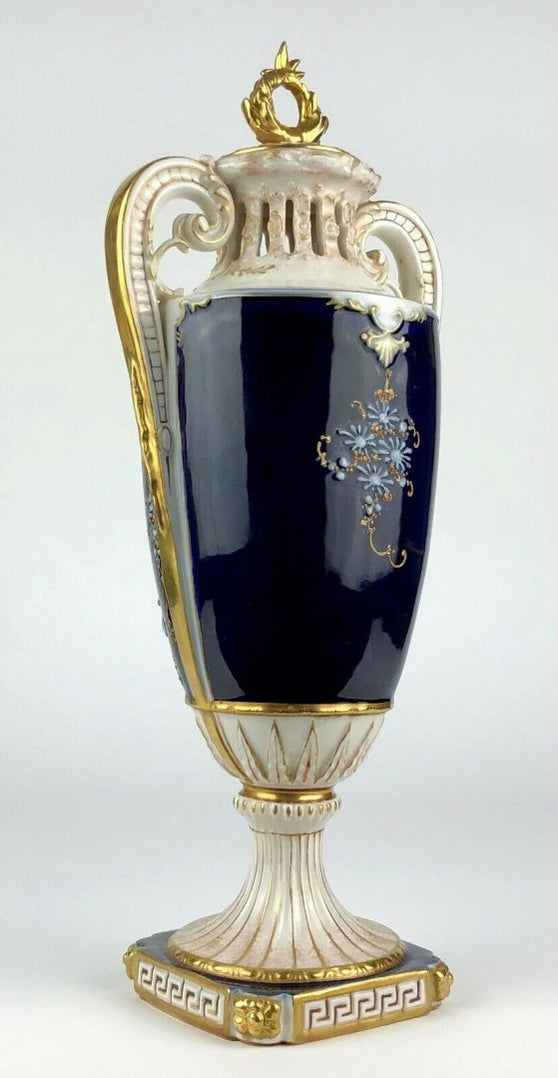 Riessner Stellmacher & Kessel - Large Austrian Porcelain Twin-Handled ...