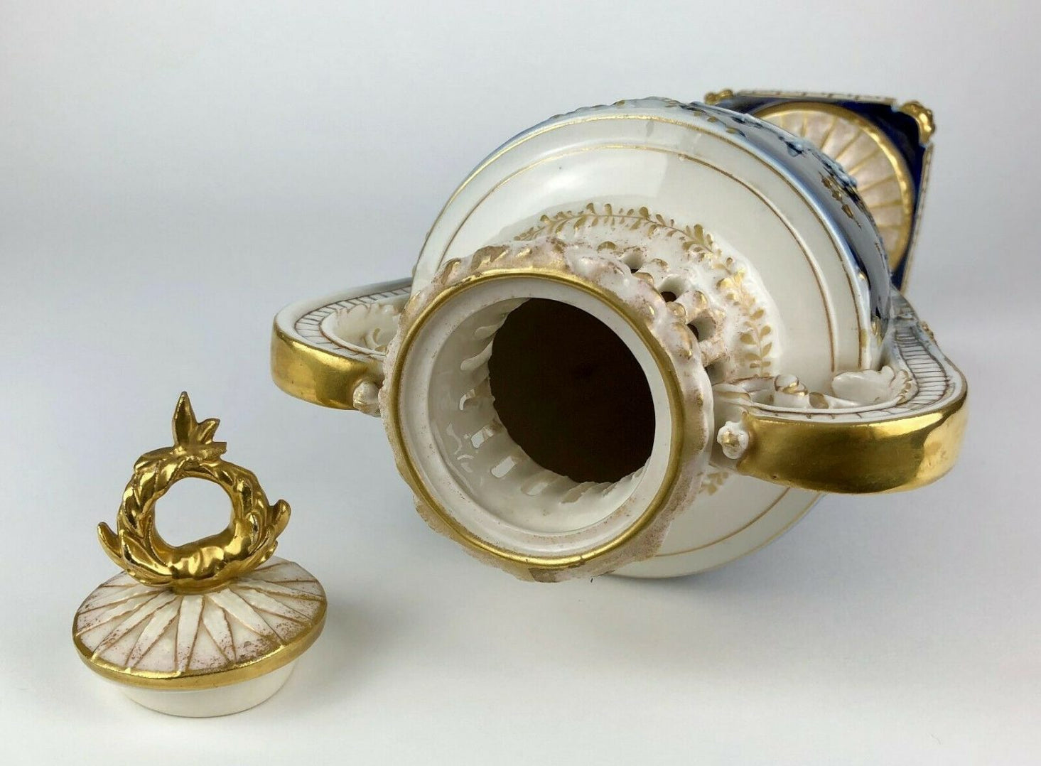 Riessner Stellmacher & Kessel - Large Austrian Porcelain Twin-Handled ...