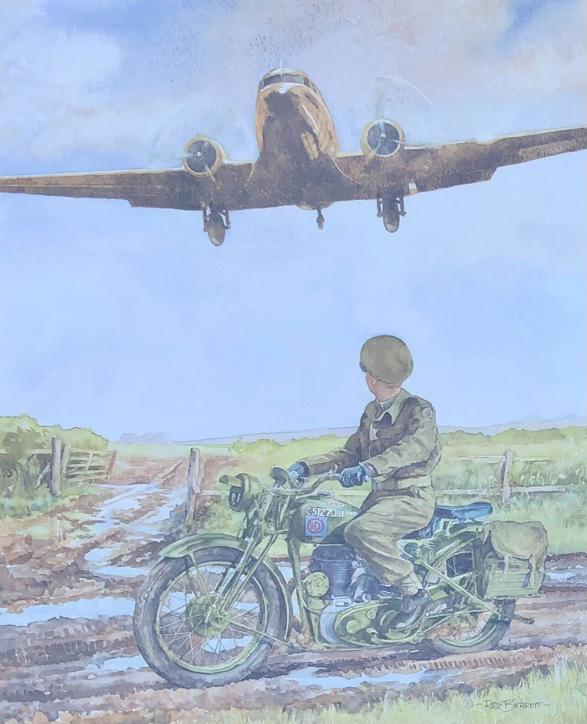 Roy Barrett, 'Final Approach', Limited Edition Motorcycle Bike Print ...