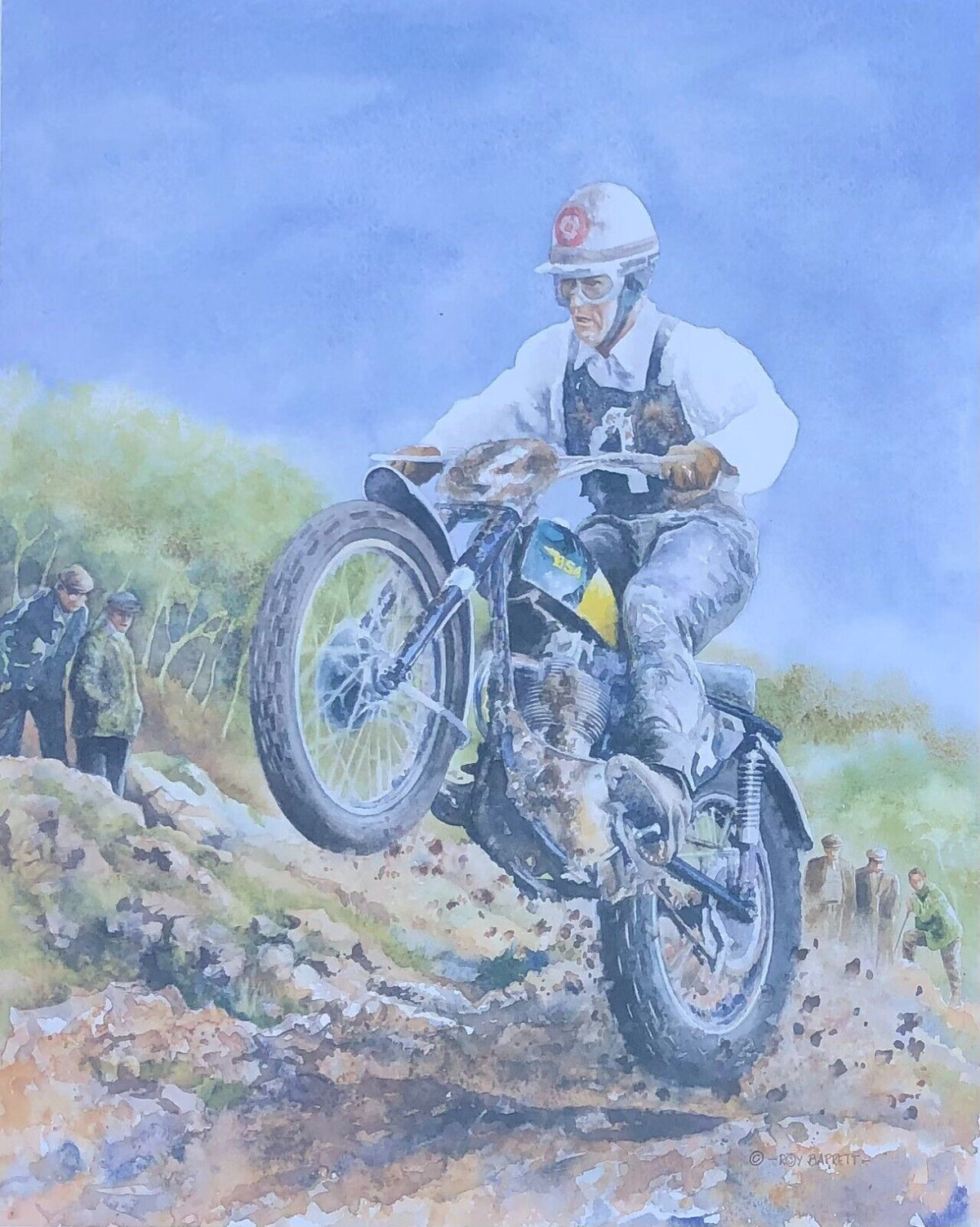 Roy Barrett, 'Jeff Smith Mbe', Limited Edition Motorcycle Bike Print ...