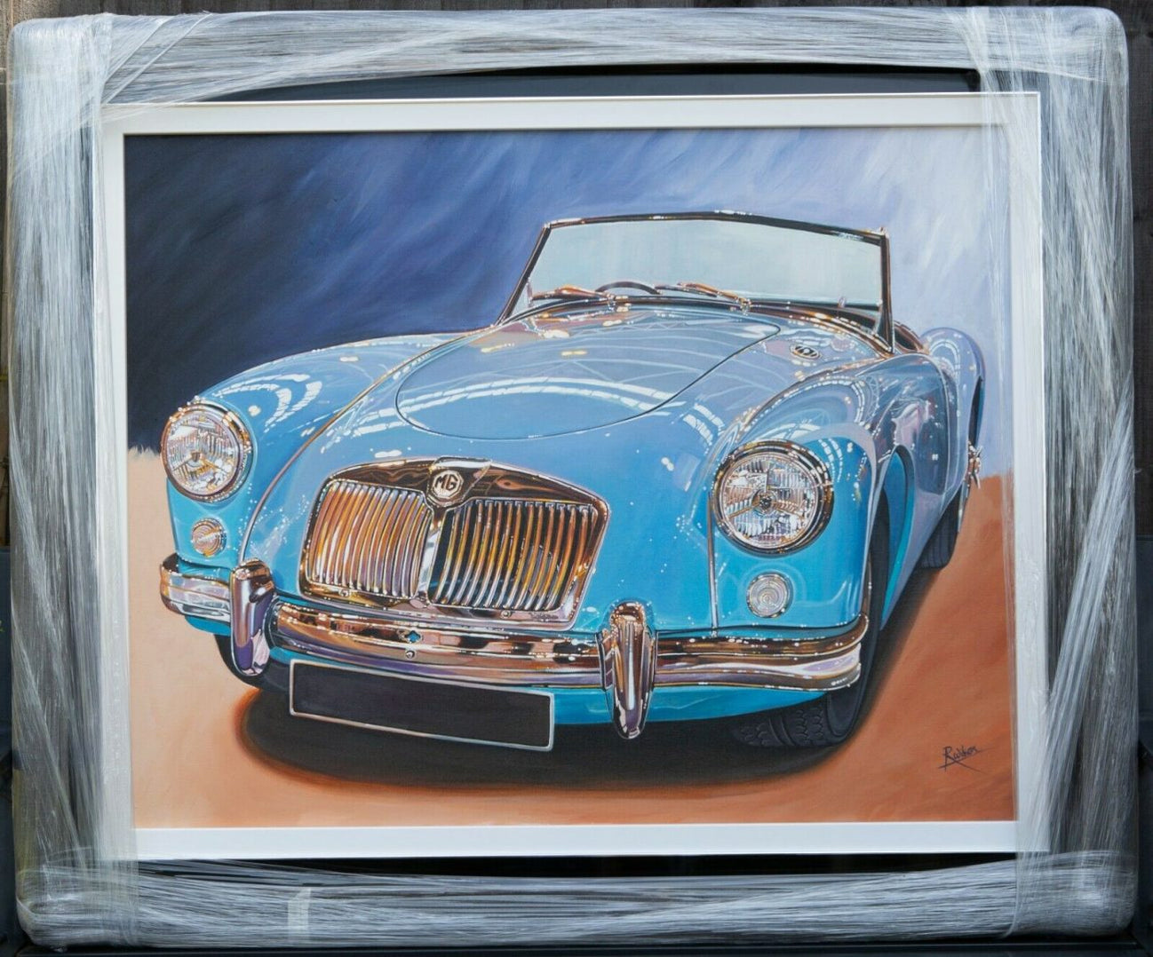 Roz Wilson (British, B.1960) -1959 Mark I Mga 1500- Acrylic On Canvas ...