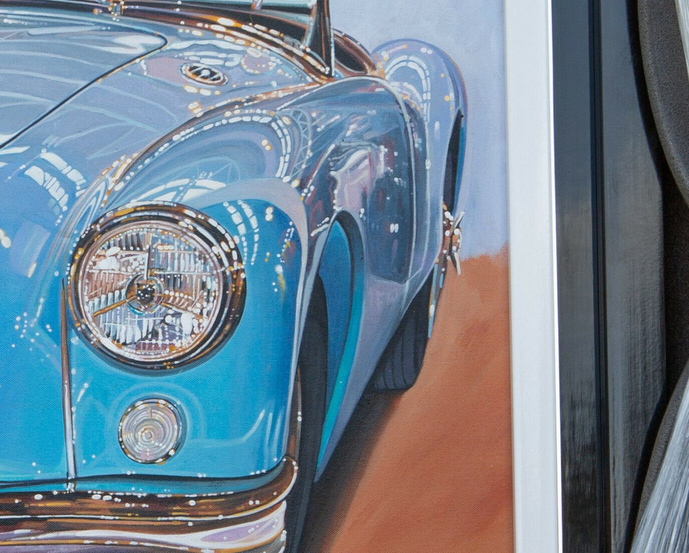 Roz Wilson (British, B.1960) -1959 Mark I Mga 1500- Acrylic On Canvas ...