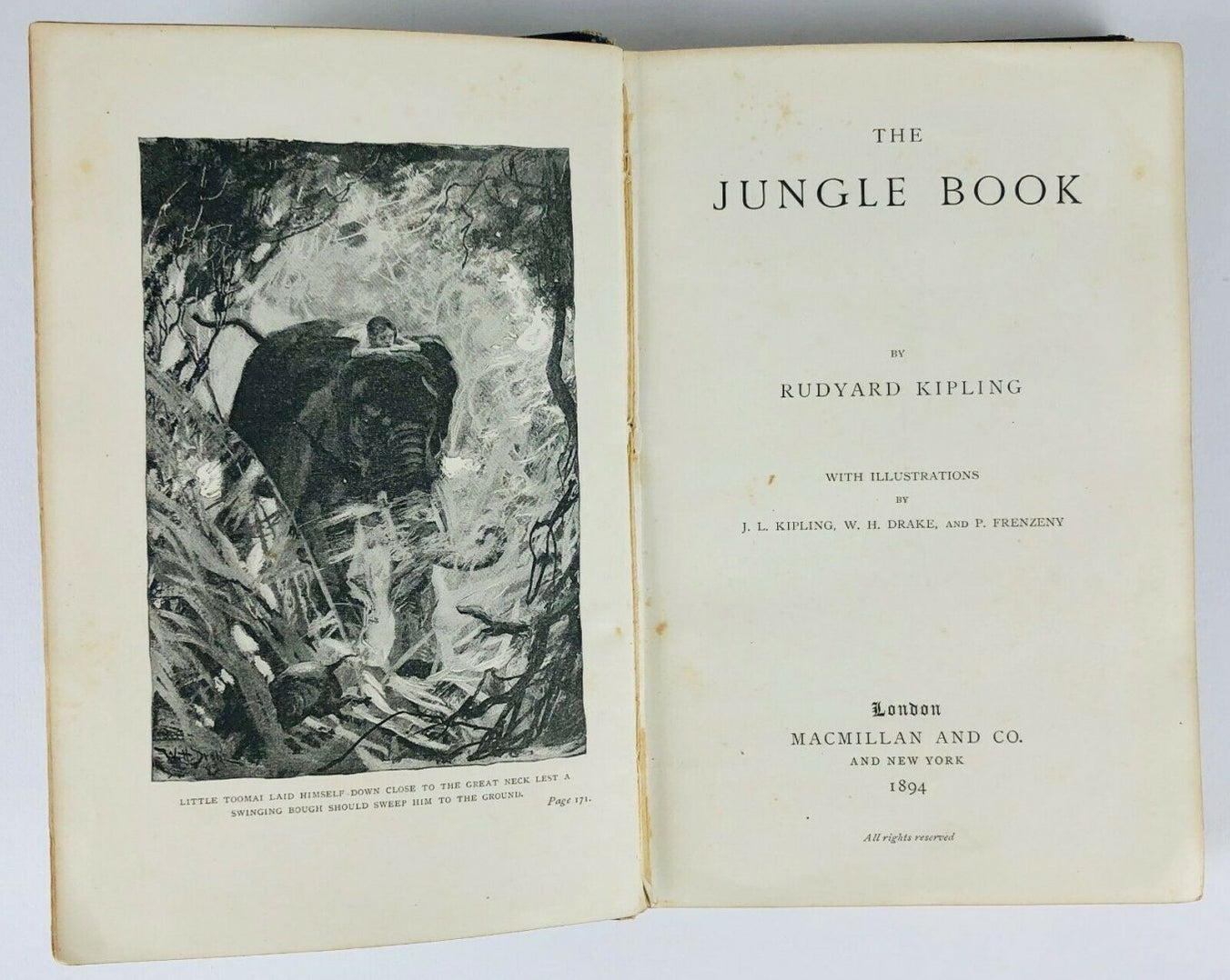 Rudyard Kipling -The Jungle Book & Second Jungle Book- First Edition ...