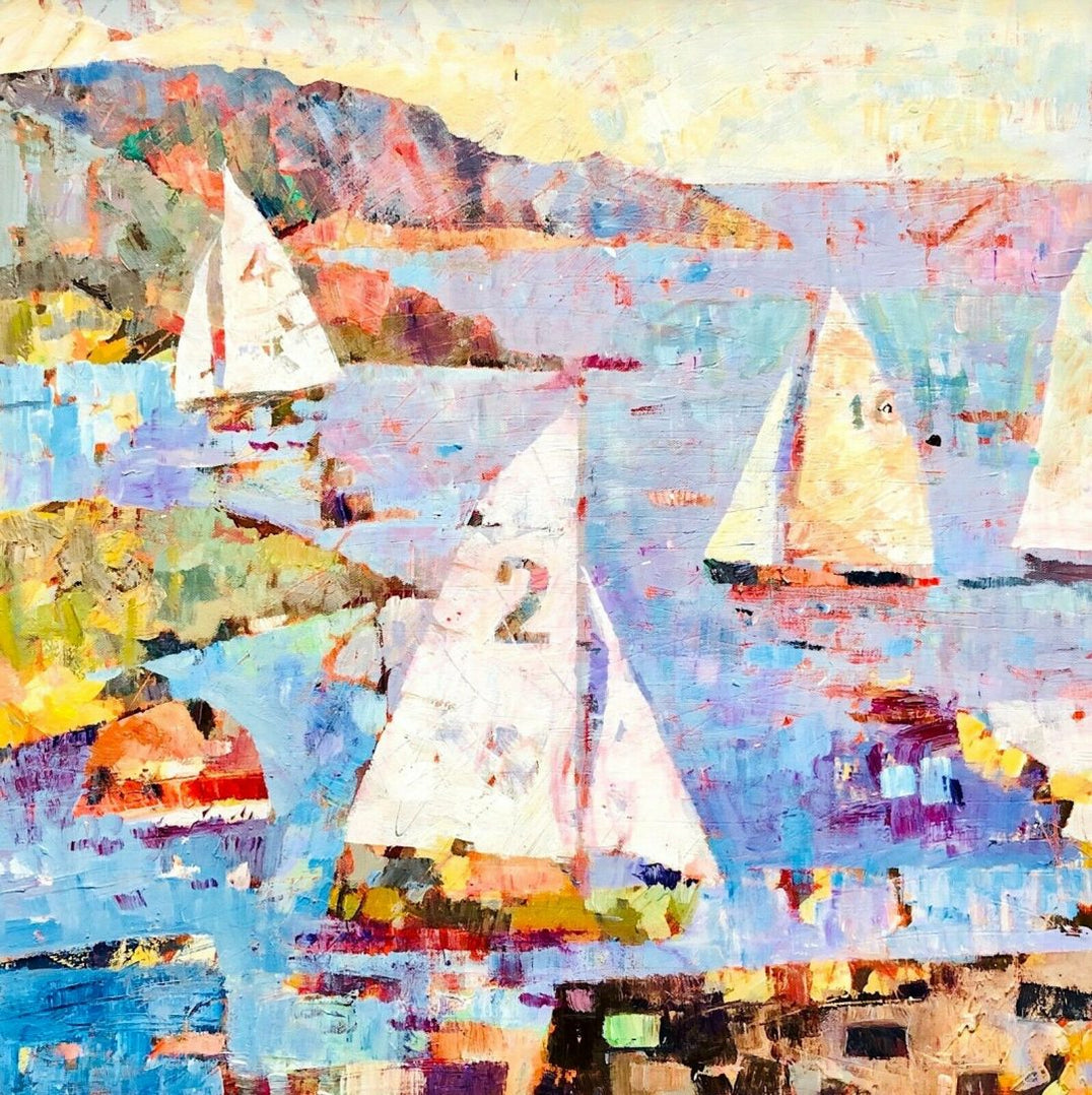 Sally Anne Fitter (British, C20Th) -Sailing Around Roseland- Original ...