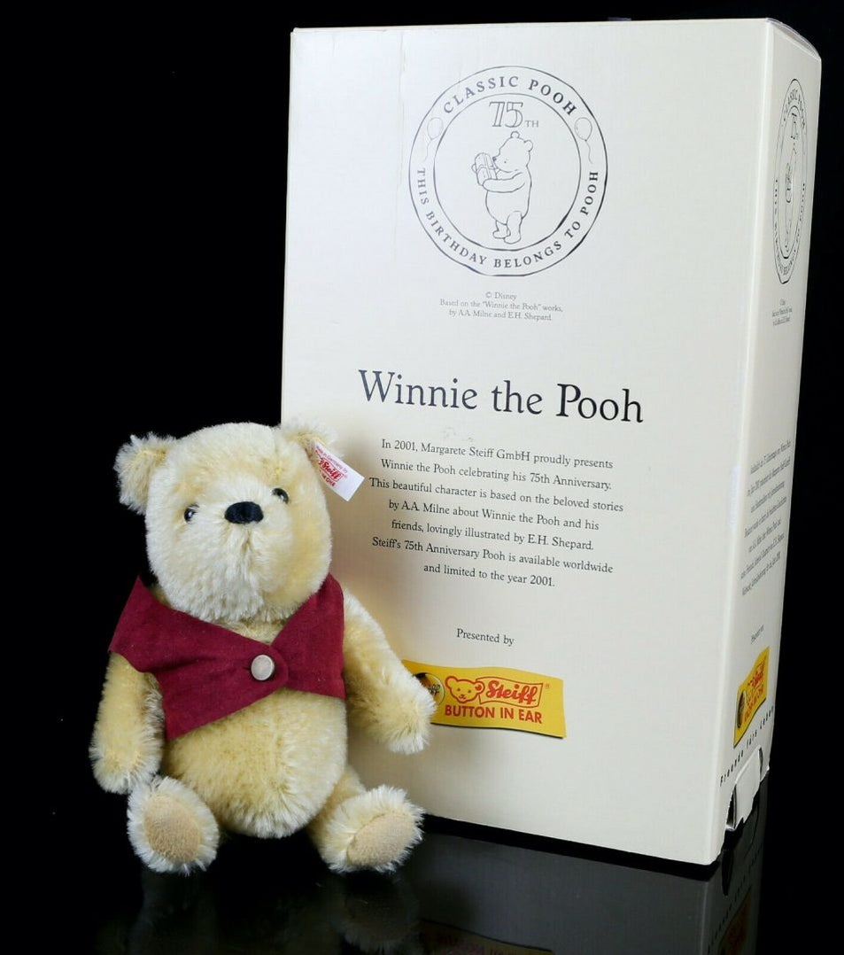 Steiff -Winnie The Pooh- 2001 Limited Edition Disney Teddy Bear 680090 ...