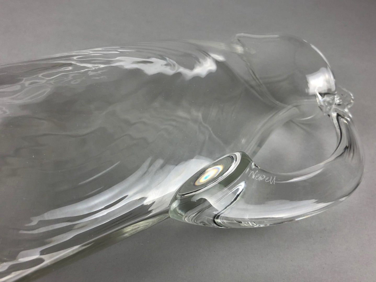 Steven Newell (B.1948) - C20Th Modern Design Glass Flat Ovoid Water Jug ...