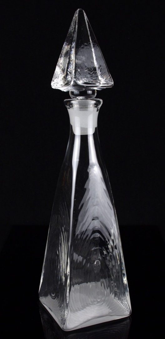 Steven Newell (British, B.1948) - Glass Pyramid Decanter Flask — PM ...