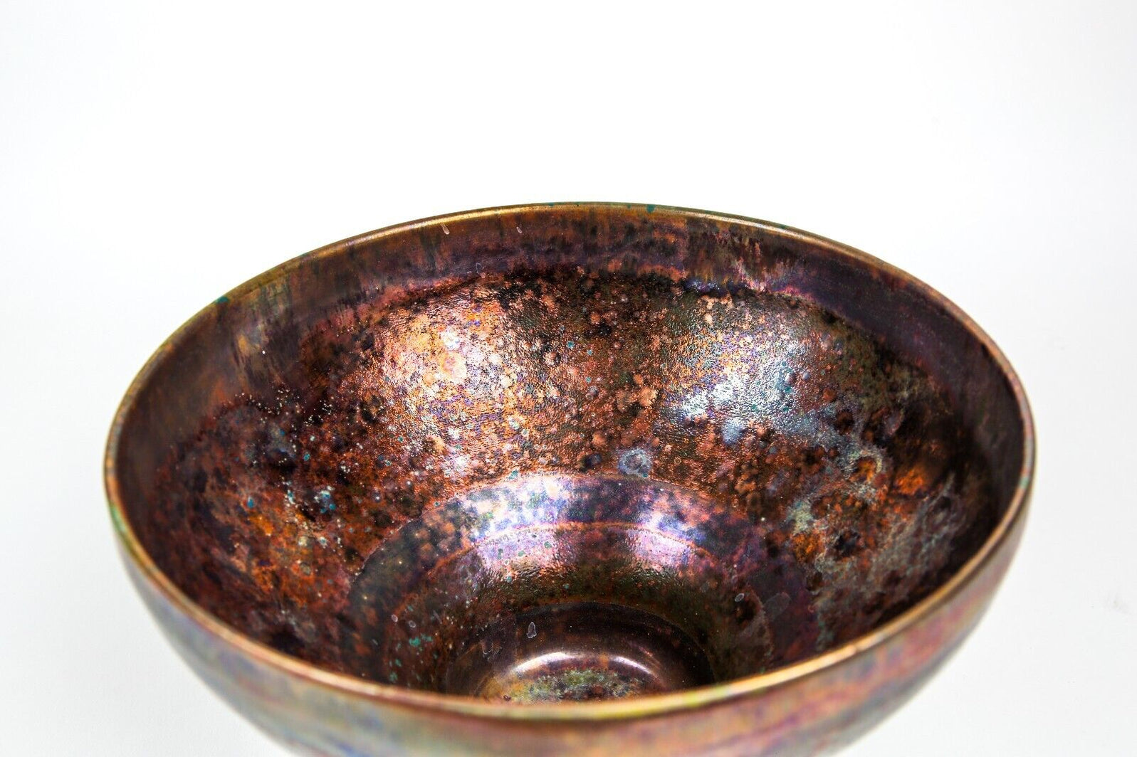 Sutton Taylor (B.1943) Large Studio Pottery Conical Lustre Bowl, Signed ...