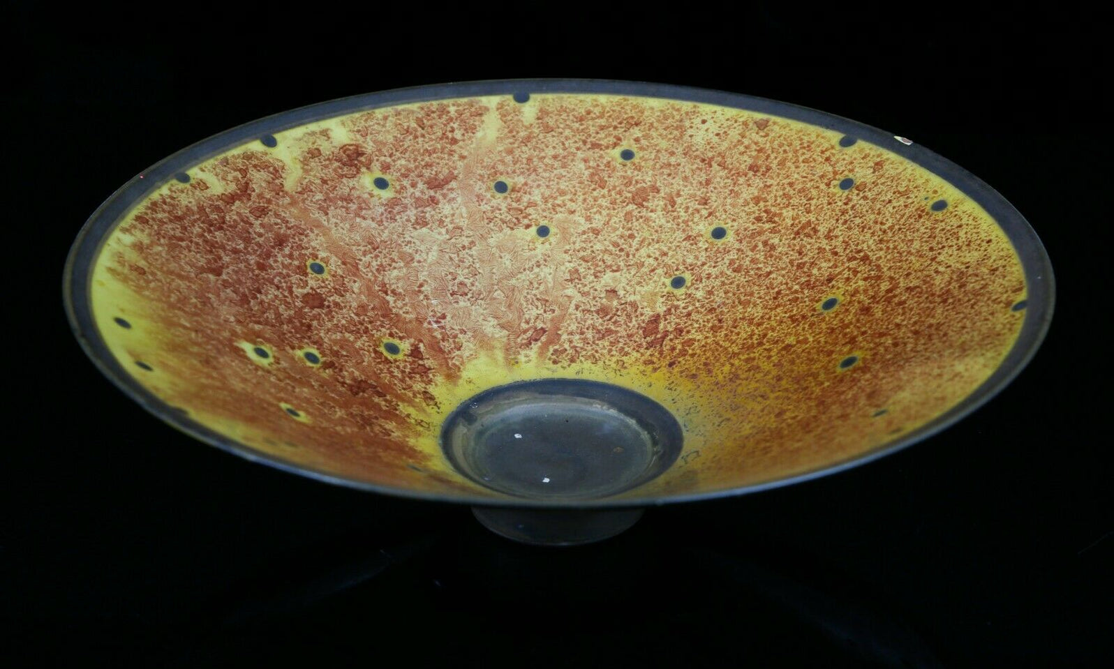 Sutton Taylor (British, B.1943) Studio Pottery Orange Lustre Glazed ...