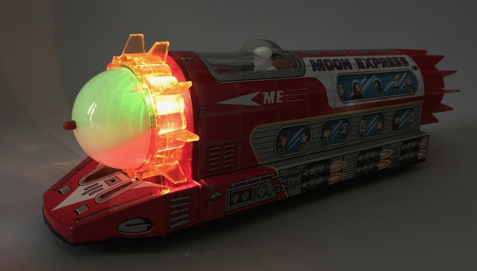 Tps -Magic Color Moon Express- Vintage Japanese Battery Operated Rocket ...