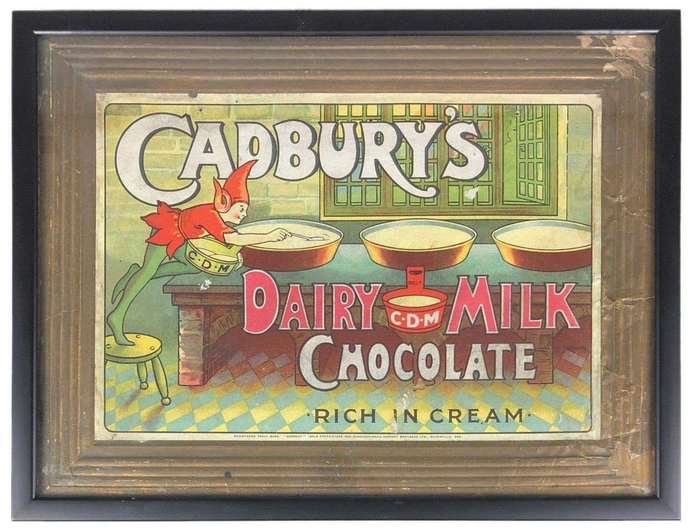 Vintage -Cadburys Dairy Milk Chocolate- Shop Display Advertisement ...