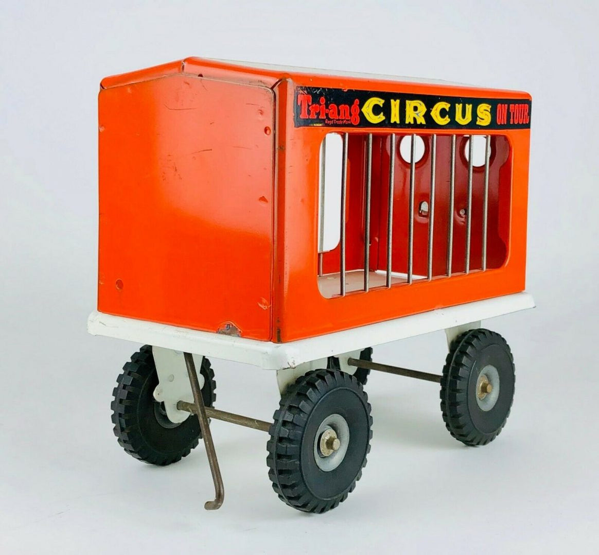 Vintage Triang -Circus On Tour- Tin Plate Animal Lorry Truck Van & Cage ...