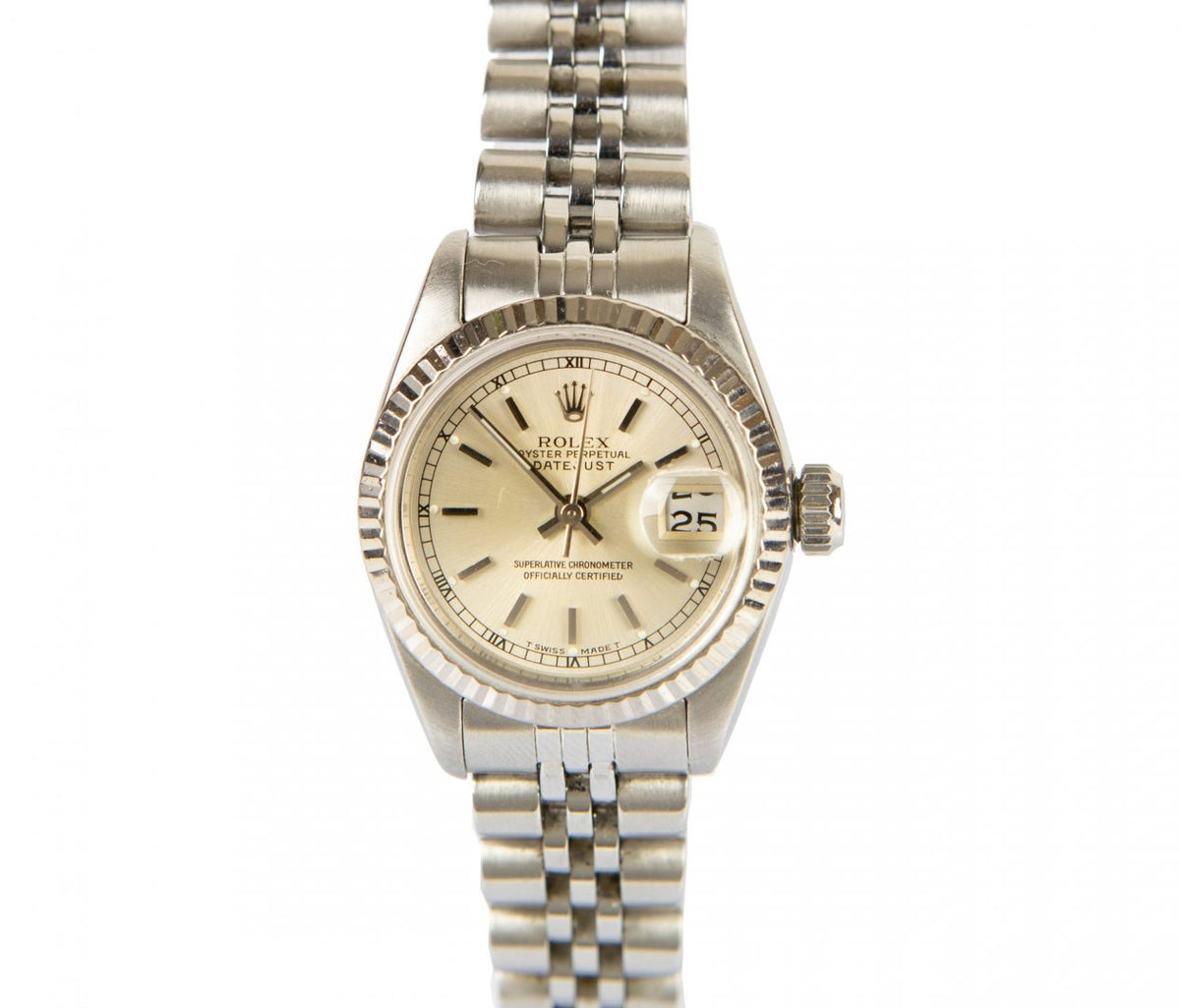 Rolex -Oyster Perpetual Datejust- Ladies Bracelet Automatic Watch 69174 ...