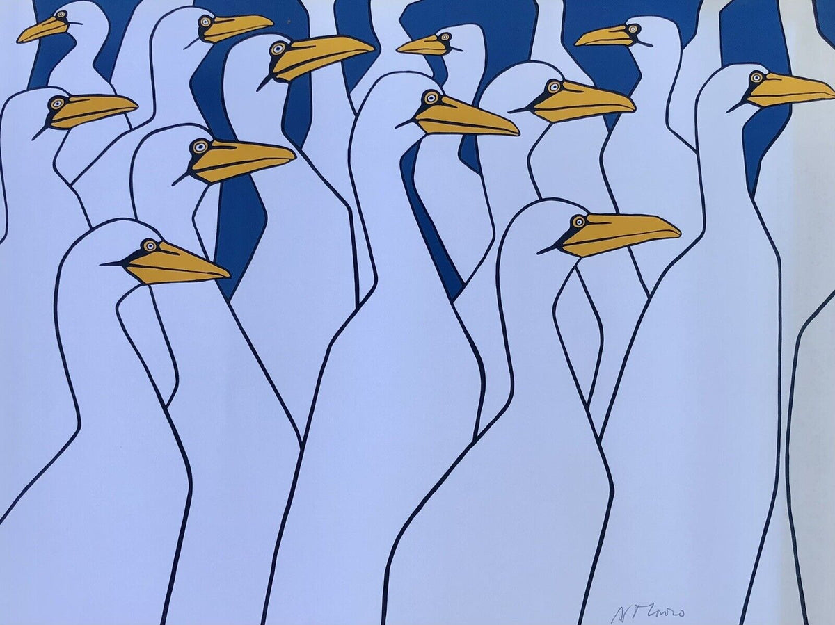 Nicholas Monro (British, B.1936) 'Colony' 1972 Large Screen Print ...