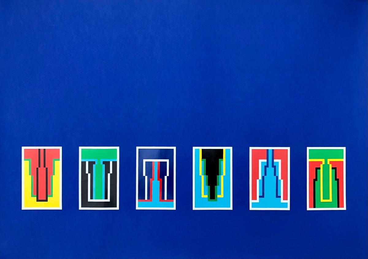 Robyn Denny (British, 1930-2014) 'Six Miniatures' 1975 Large Screen ...