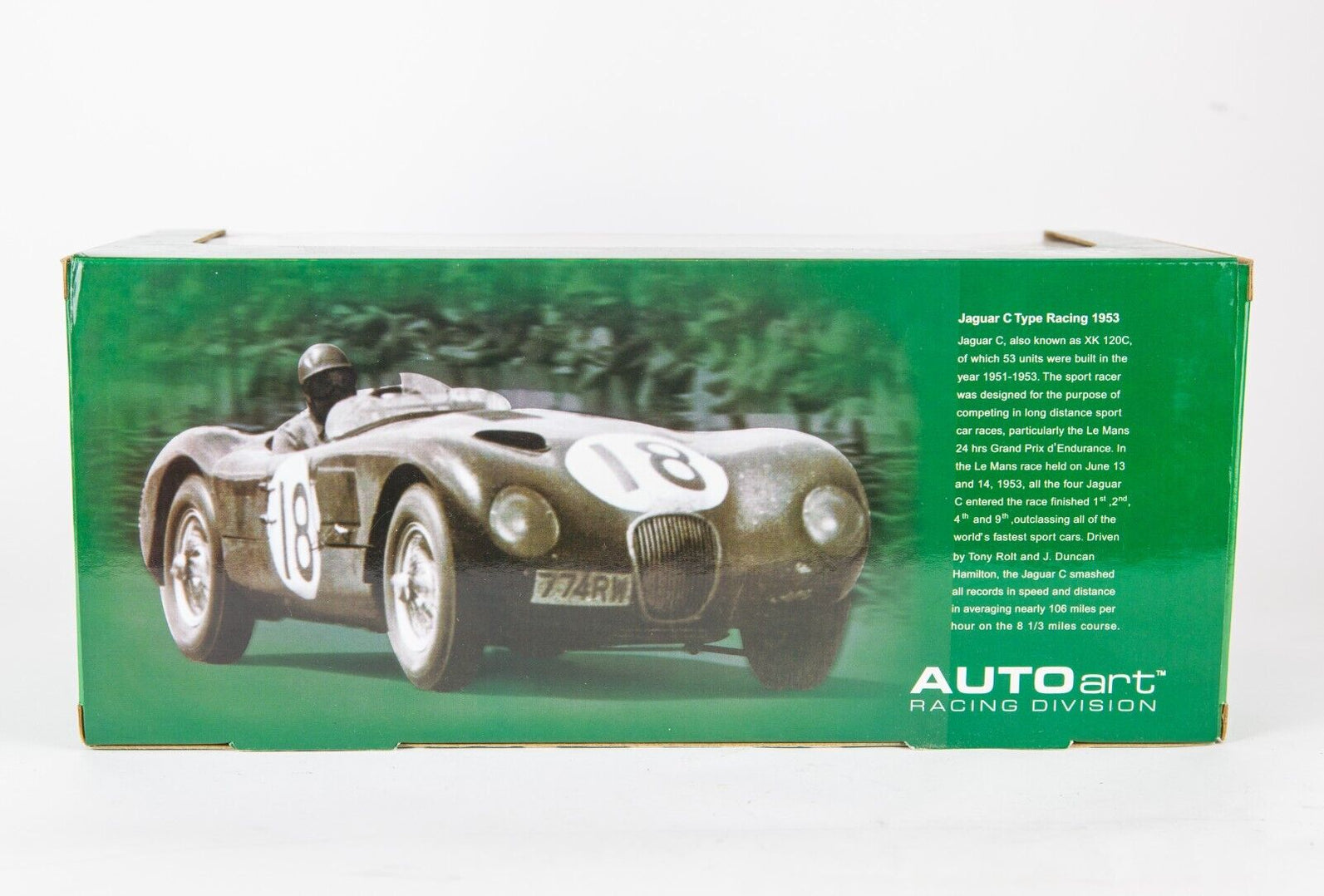 Autoart, Jaguar C-Type Le Mans Winner 1953, Racing Division 1:18 Precision Model — PM Antiques ...