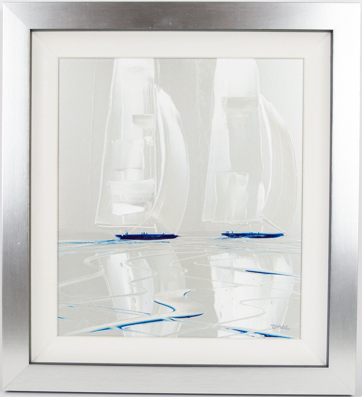 Duncan Macgregor 'Two Boats' Seascape, Original Acrylic Painting ...