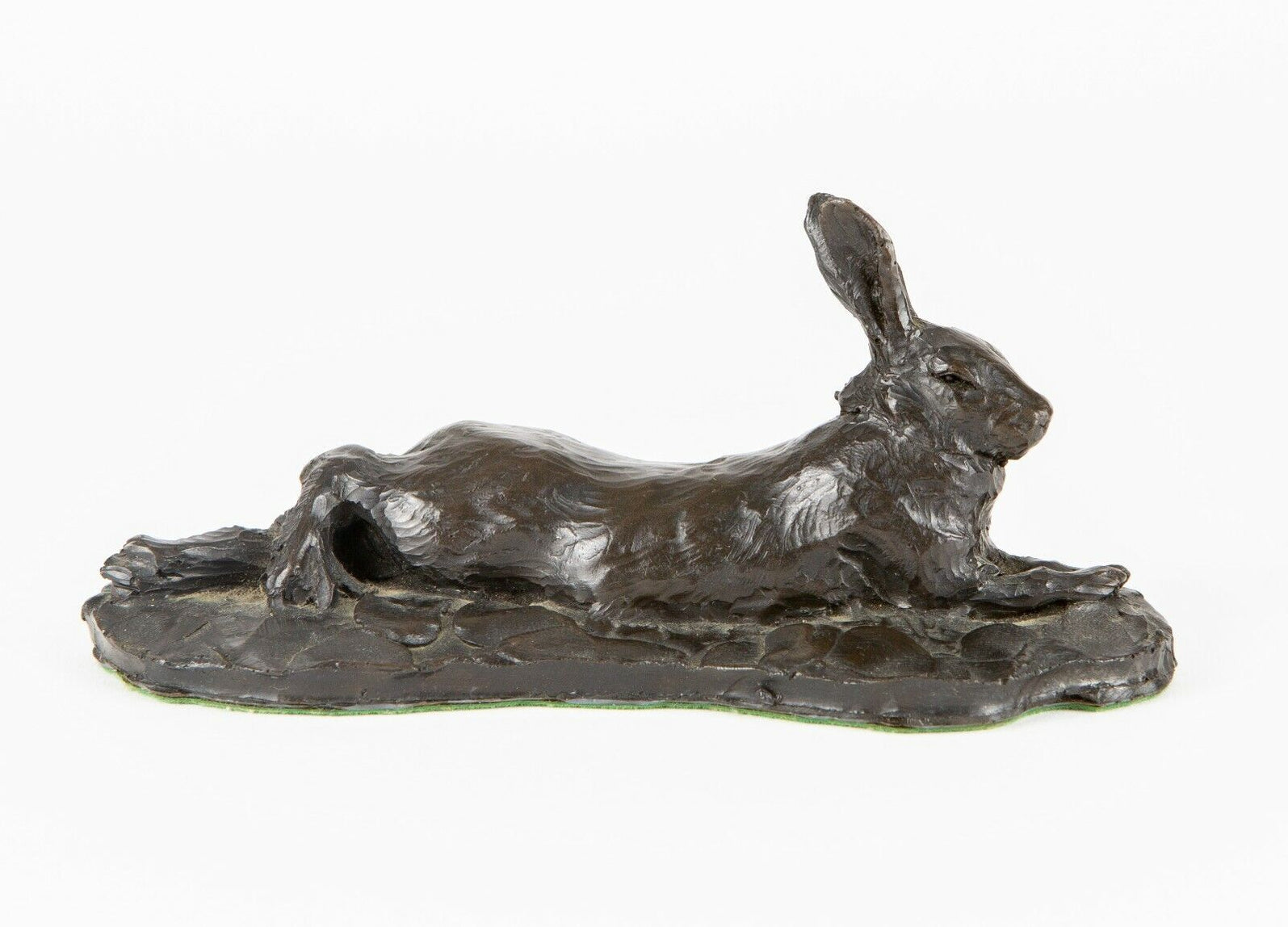 Jon & Lynn Bickley - Recumbent Hare Rabbit Bronze Cast Resin Figure ...