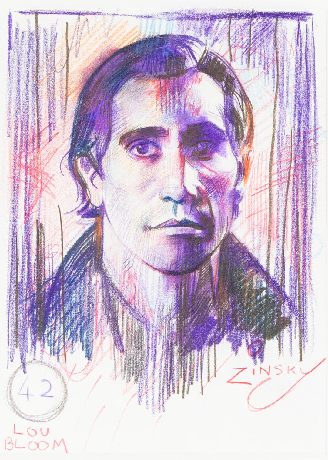 § Zinsky 'Lou Bloom' Nightcrawler Portrait Study Original Painting ...