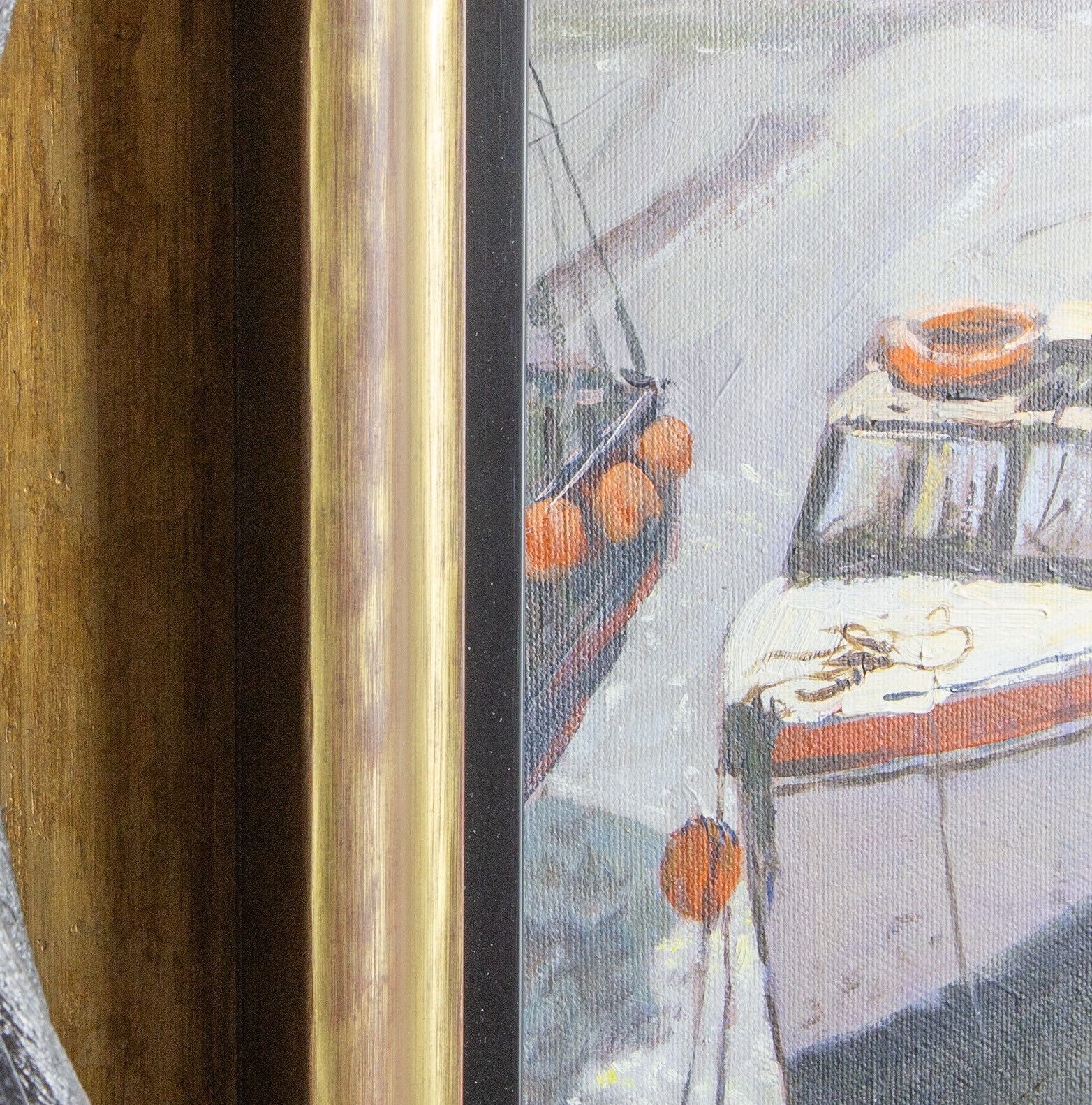 § Tony Forrest 'Low Tide' Coastal Harbour Boats, Oil On Canvas, Signed ...