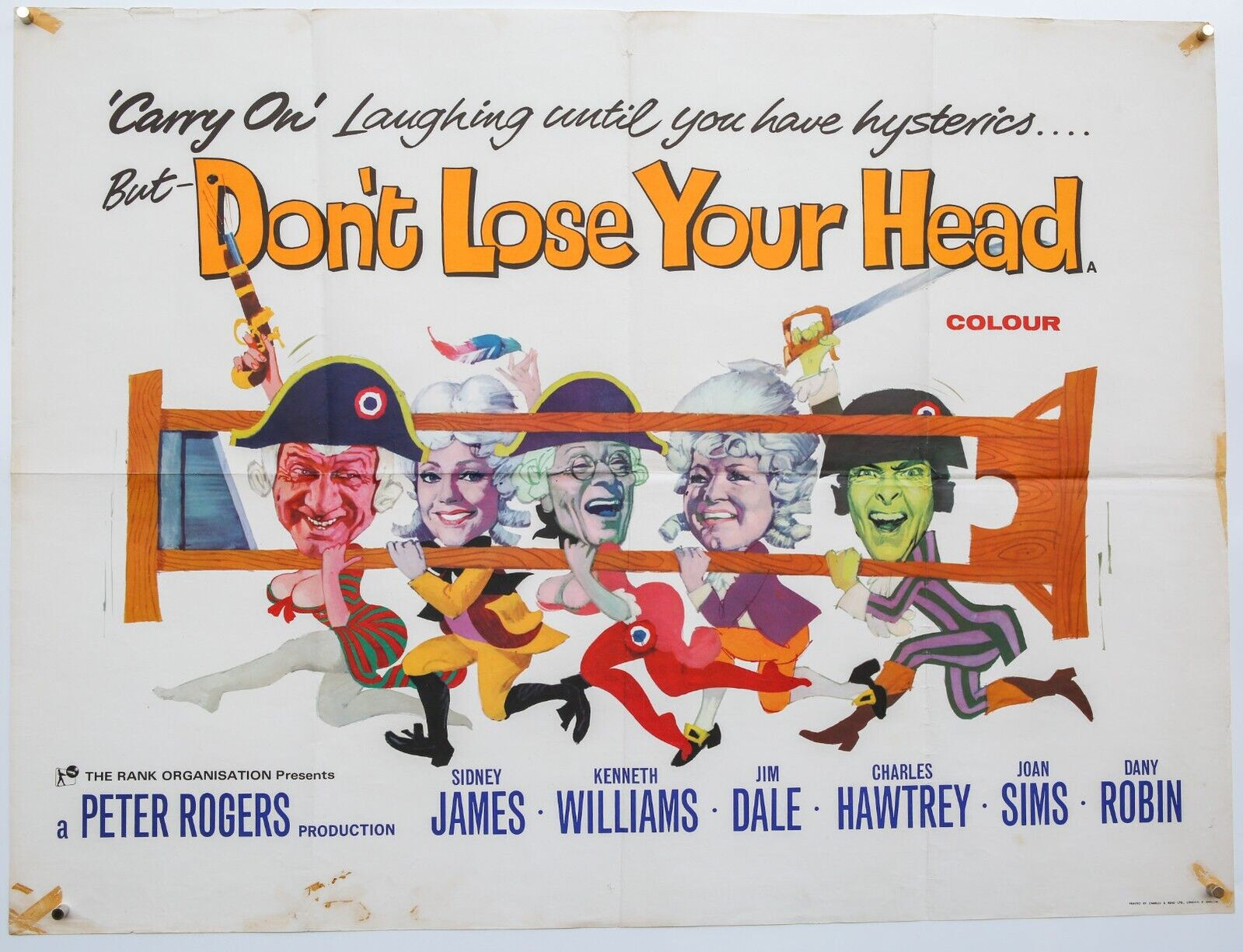 Carry On - Don'T Lose Your Head (1967) Original Uk Quad Film Movie ...