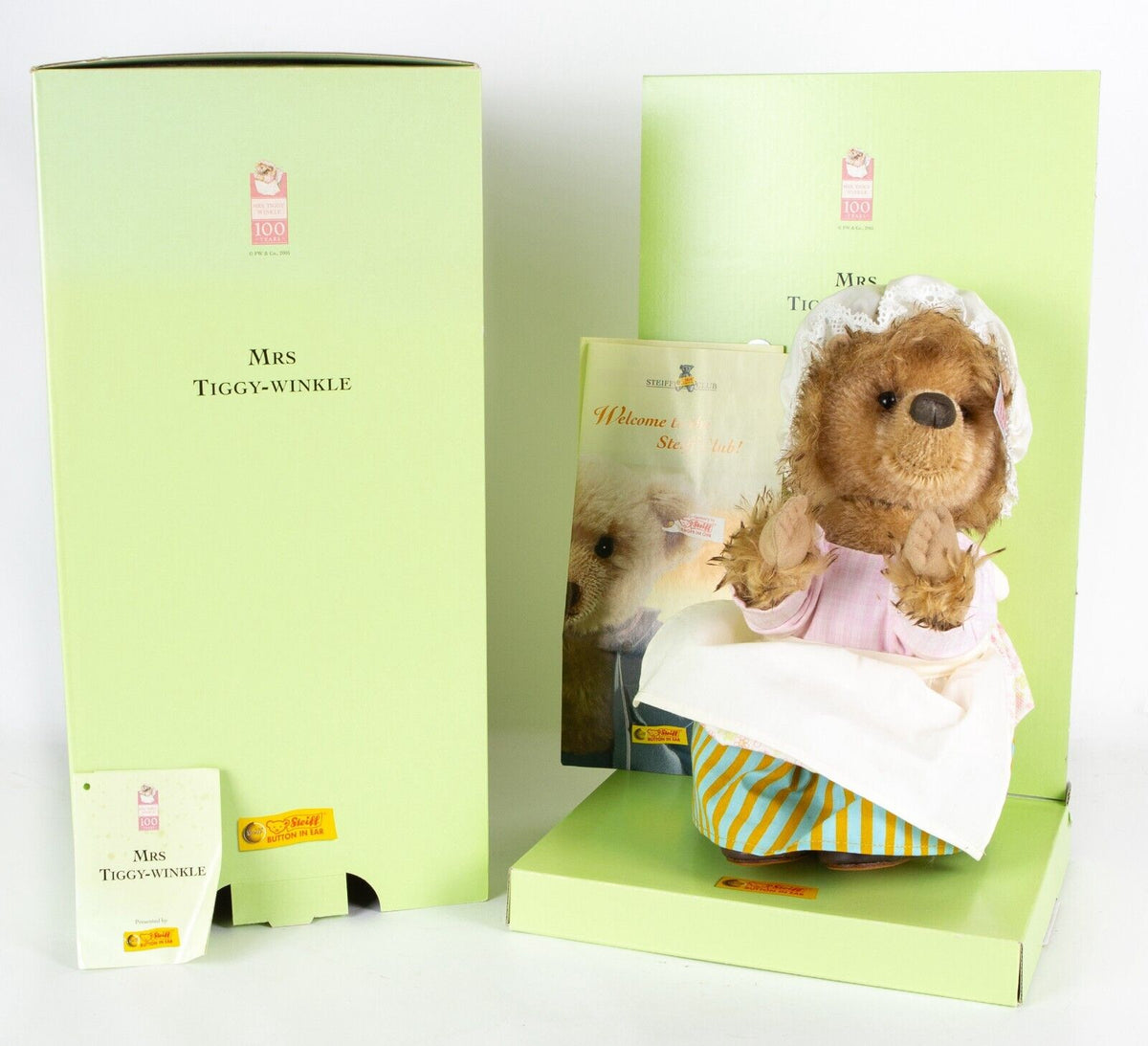 Steiff 'Mrs Tiggy-Winkle' Limited Edition Beatrix Potter Teddy Bear ...