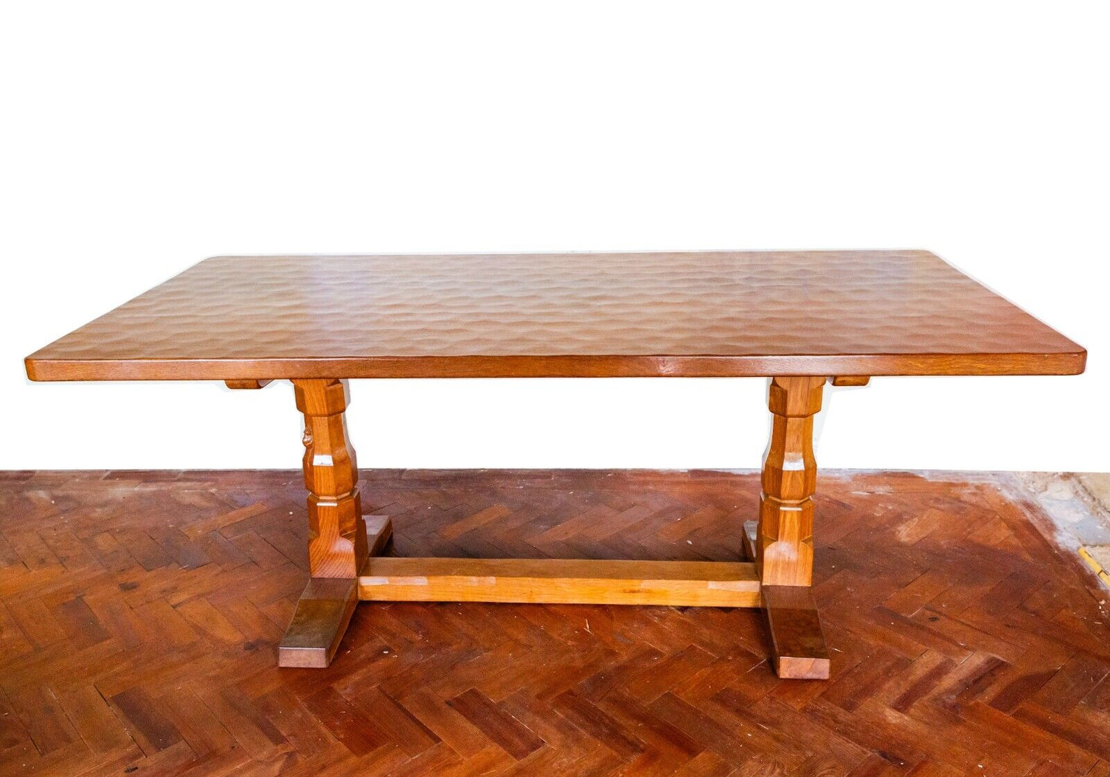 Robert 'Mouseman' Thompson Of Kilburn - Solid Oak 6Ft Dining Table ...