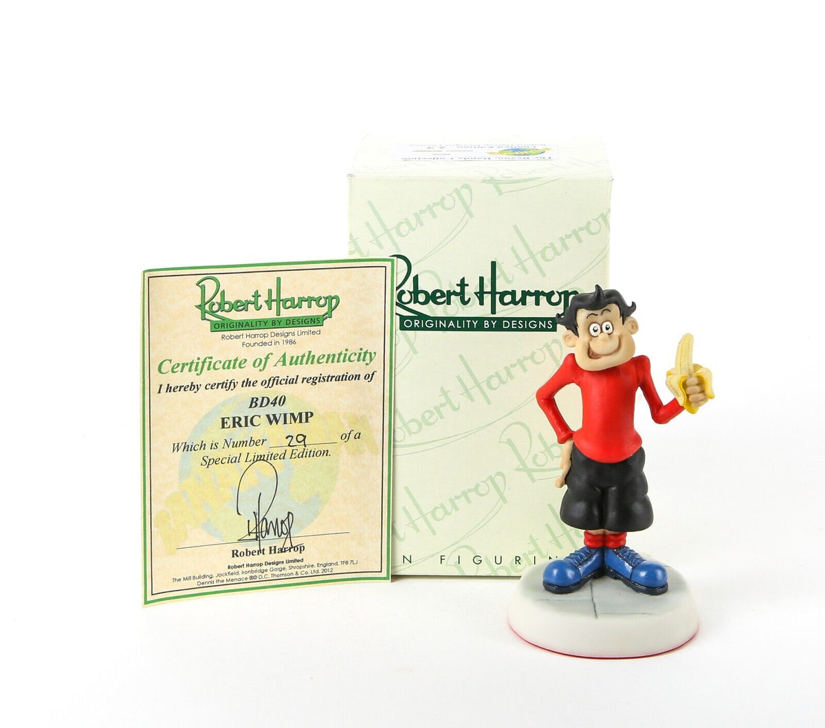 Robert Harrop 'Eric Wimp' Limited Edition Bananaman Beano Dandy Figure ...