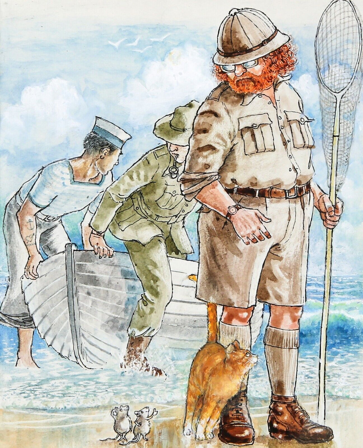 Graham Oakley, Sampson The Cat & Church Mice, Original Watercolour ...