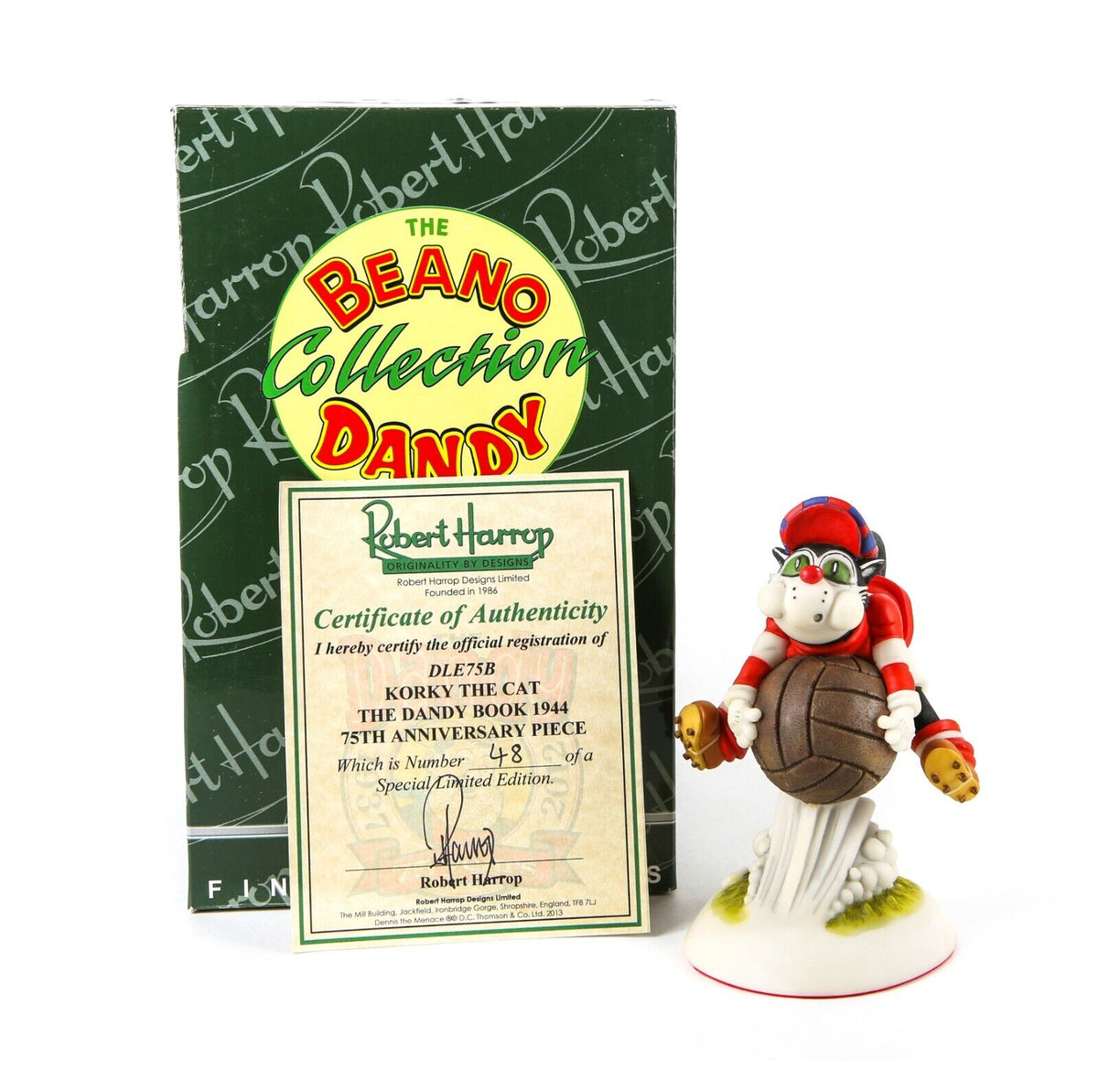 Robert Harrop 'Korky The Cat, Dandy Book 1944, 75th Anniversary' Ltd Ed ...