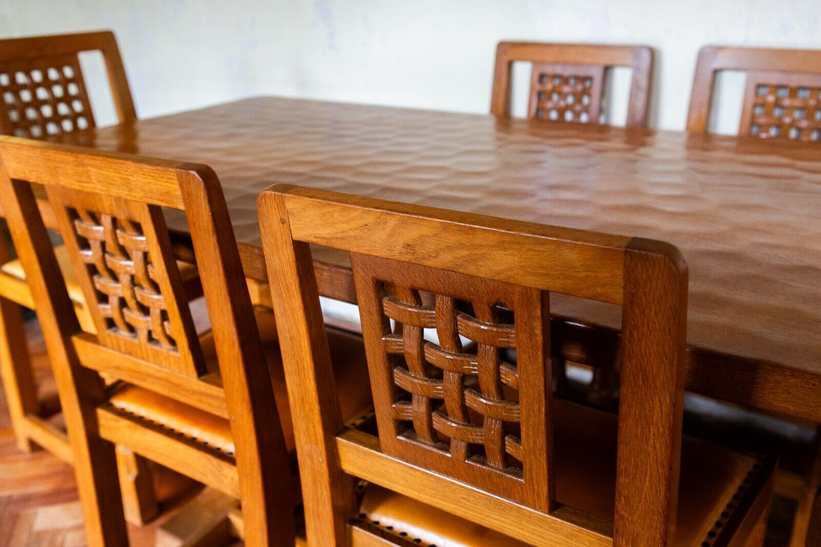 Robert 'Mouseman' Thompson Of Kilburn - Solid Oak 6Ft Dining Table ...