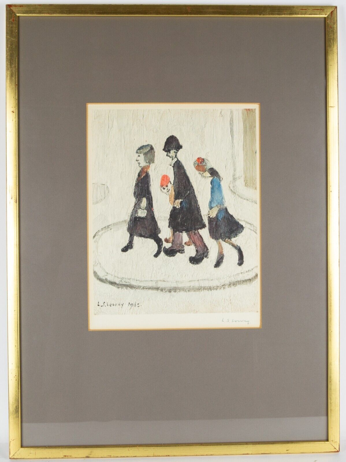 Ls Laurence Stephen Lowry, 'The Family', Signed Limited Edition Colour ...