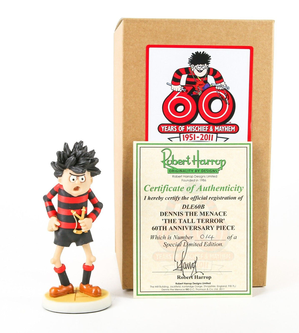 Robert Harrop 'Dennis The Menace, Tall Terror' Ltd Edition Beano Dandy ...