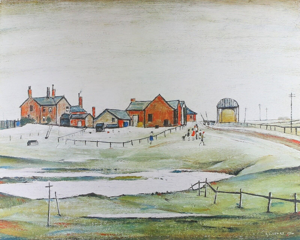 L.S. Lowry, 'Landscape With Farm Buildings', Signed Limited Edition ...