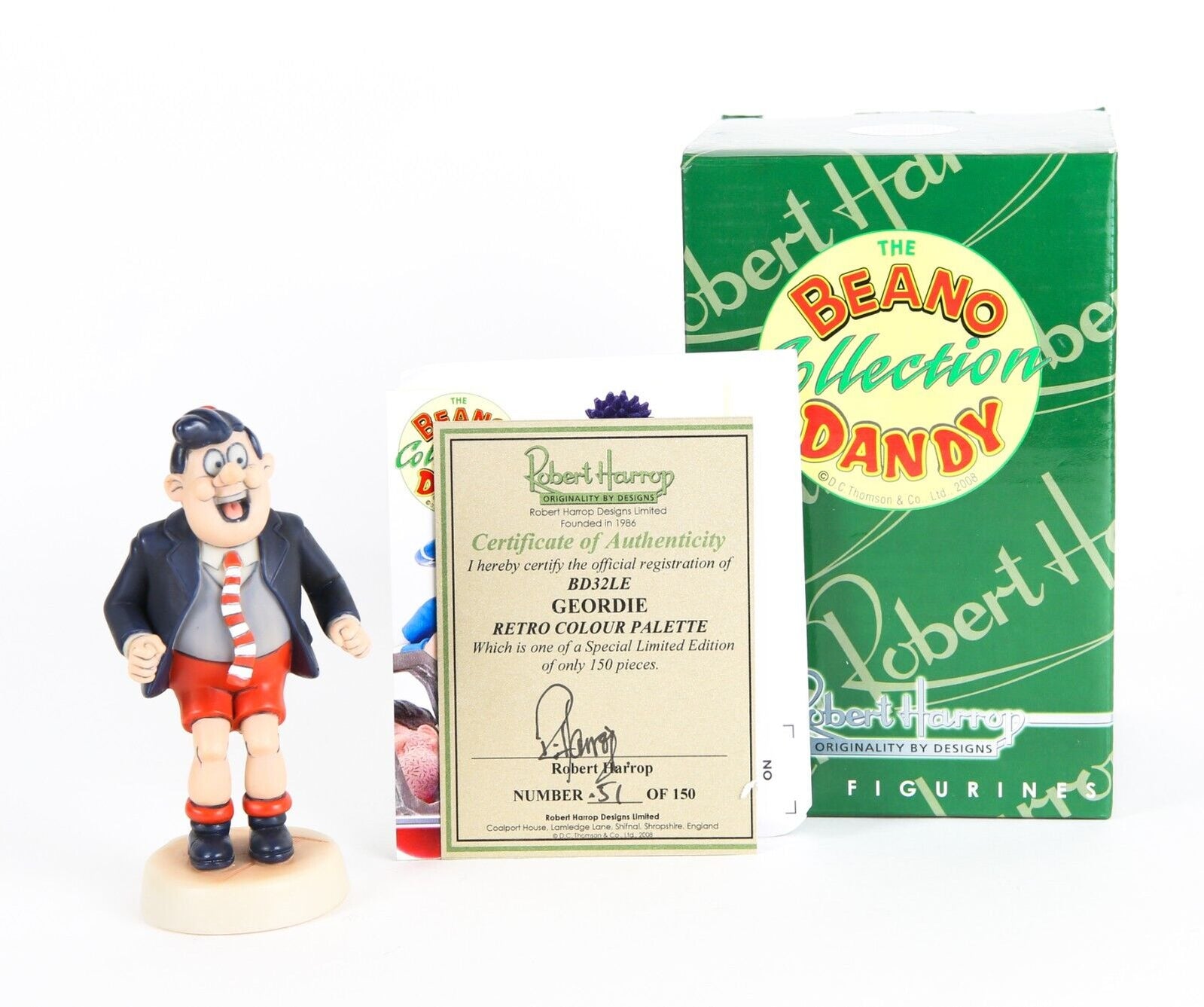 Robert Harrop 'Geordie' Limited Edition Beano Dandy Collection Figure ...